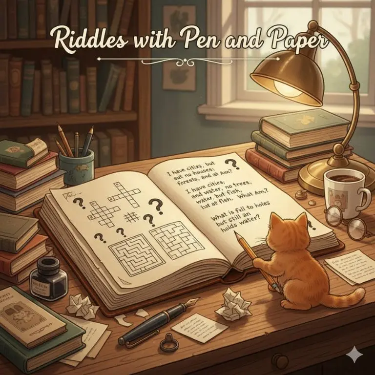 150 Riddles with Pen and Paper That Spark Clever Thinking - Daily Riddles